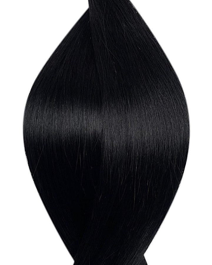 Jet Black Nano Ring Hair Extensions – Viola Hair Extensions